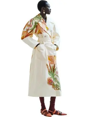 Ulla Johnson Fleur Belted Trench Coat - Inner Nature