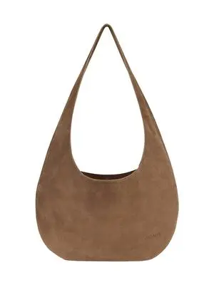 WE-AR4 The 'H' Suede Hobo Bag Dune