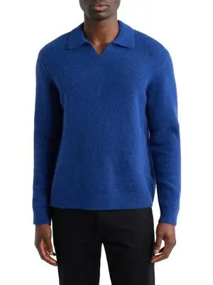 WAX LONDON Carter Polo Sweater - Blue