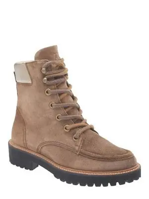 Paul Green Duke Leather Lace-up Boot - Earth Metallic Combo