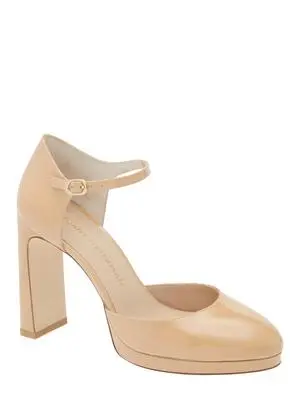 STUART WEITZMAN Babette Platform Pump - Adobe