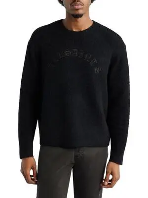 ALLSAINTS Curv Alpaca & Wool Blend Sweater - Black