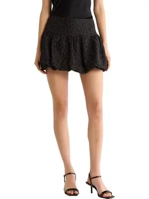 Astr The Label Alea Floral Mini Skirt - Black