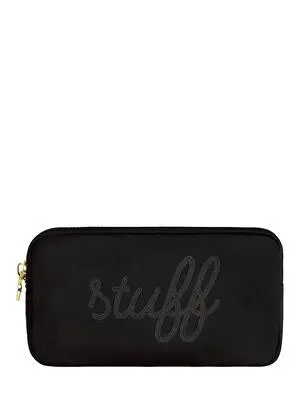 Stoney Clover Lane Large Embroidered Nylon Pouch - Noir