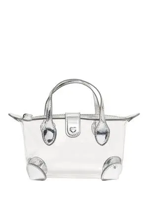 Stoney Clover Lane Clear Crossbody Bag - Silver Metallic