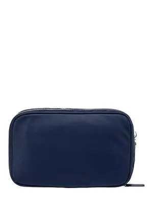 Stoney Clover Lane Nylon Double-zip Pouch - Sapphire