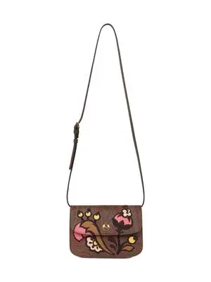 Etro Paisley Appliqué Crossbody Bag - Brown