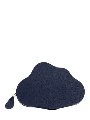 Cuyana Italian Leather Cloud Pouch Navy