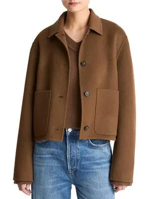Vince Wool Cashmere Jacket Hazelnut