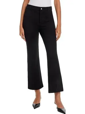 Paige Nixie Cropped Bootcut Pants - Black