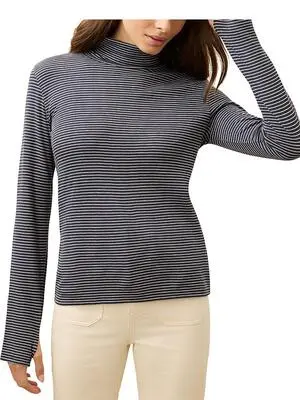 Faherty Brand Turtleneck Top - Cream Eclipse