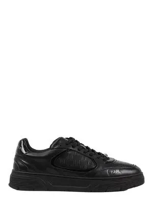 Karl Lagerfeld Embossed Logo Sneakers - Black