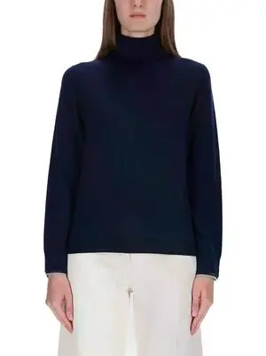 Paul Smith Roll-neck Sweater - Blue