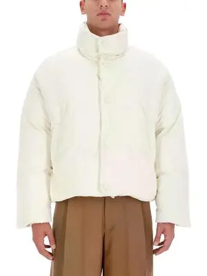 Ami Button Funnel-neck Jacket - Neutrals