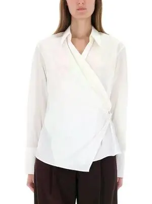 Helmut Lang Wrap Button Shirt - White