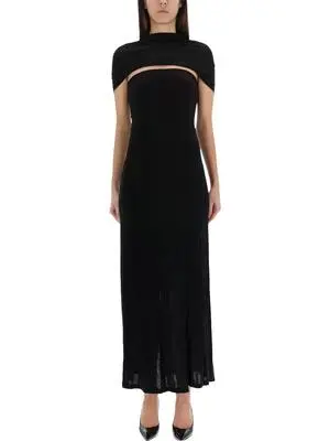 Helmut Lang Cut-out Maxi Dress - Black
