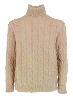 Jacob Cohen Cable-knit Turtleneck Sweater - Neutrals