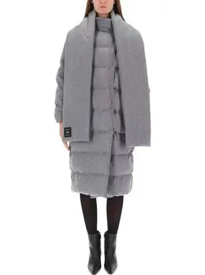 BOSS Buttoned Padded Coat - Grey
