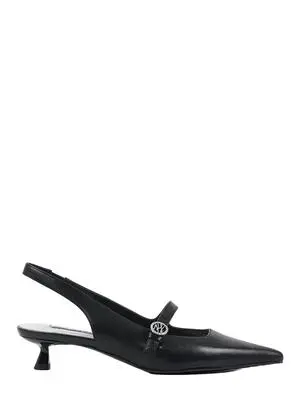 Karl Lagerfeld 30mm Pasha Pointed Pumps - Black
