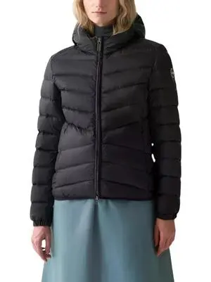 COLMAR Hooded Quilted Jacket - Black
