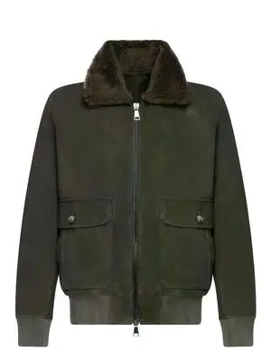 FRANZESE COLLECTION Leather Jacket - Green