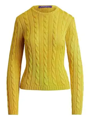 Ralph Lauren Cable-knit Crewneck Sweater - Yellow
