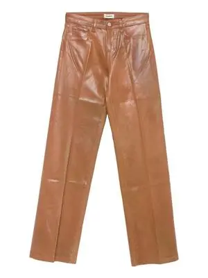 L'Agence Clayton Wide-leg Trousers - Brown