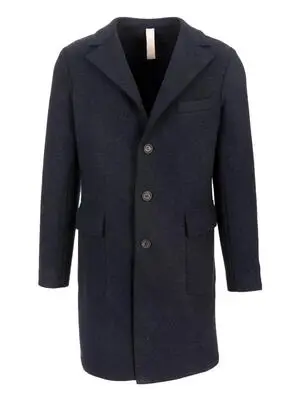 Eleventy Single-breasted Coat - Blue
