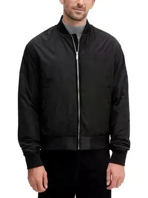Karl Lagerfeld Logo-detail Bomber Jacket - Black