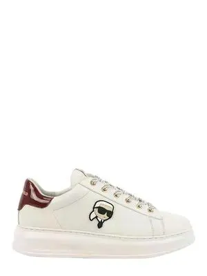 Karl Lagerfeld Kapri Leather Sneakers - White