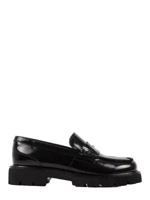 Karl Lagerfeld Lowell Leather Loafers - Black
