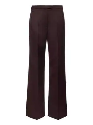 Magda Butrym Pleated Flared Trousers - Purple