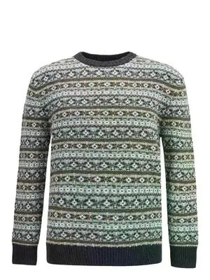 BROOKSFIELD Patterned Sweater - Blue