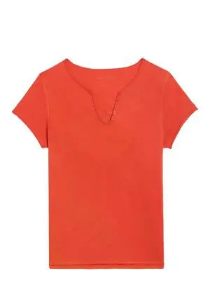 Zadig&Voltaire Henley T-shirt - Orange