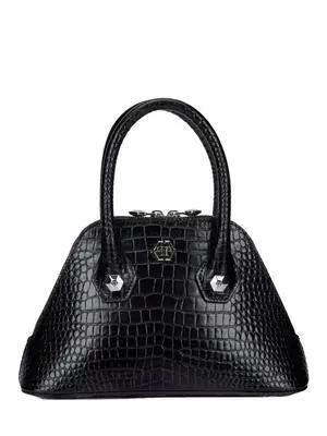 Philipp Plein Majestic Crocodile-print Tote - Black
