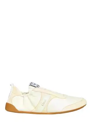 Chloé Lace-up Logo Sneakers - Neutrals