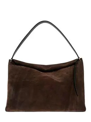 WANDLER Penelope Suede Tote Bag - Brown