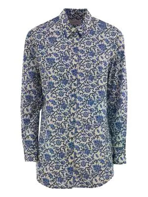 MC2 SAINT BARTH Brigitte Floral Shirt - Neutrals