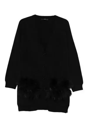 SAPIO Fur Pocket Knitwear - Black
