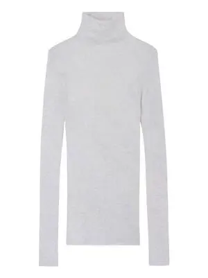 American Vintage Massachusetts Mock-neck T-shirt - Grey