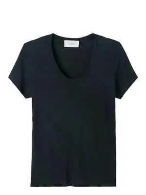 American Vintage Jacksonville Scoop Neck T-shirt - Blue