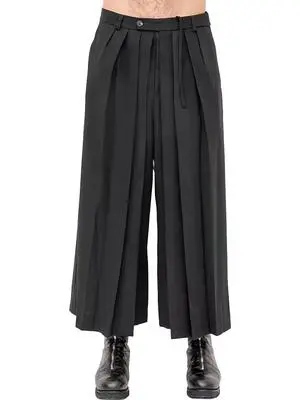 SETCHU Hakama Pleated Trousers - Black
