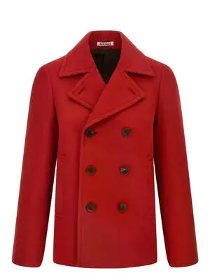 Auralee Double-breasted Jacket - Red