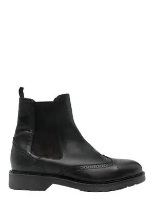VELA SHOP Brogue Boots - Black