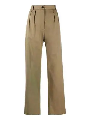 Aspesi Wide-leg Trousers - Brown