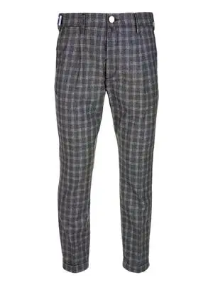 Jacob Cohen Checked Trousers - Grey