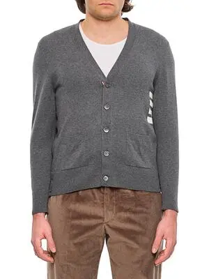 Thom Browne V-neck Cardigan - Grey