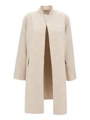 Dusan Long Cashmere Coat - Beige