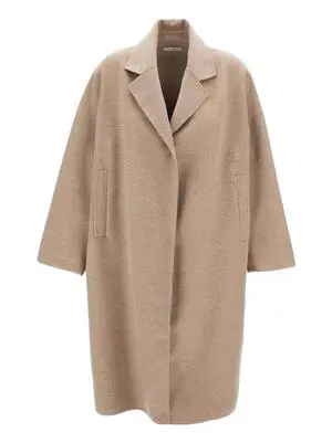 Dusan Cashmere Single-breasted Coat - Grey