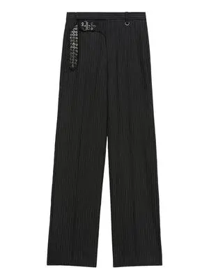 Isabel Marant Tailored Stripes Trousers - Black
